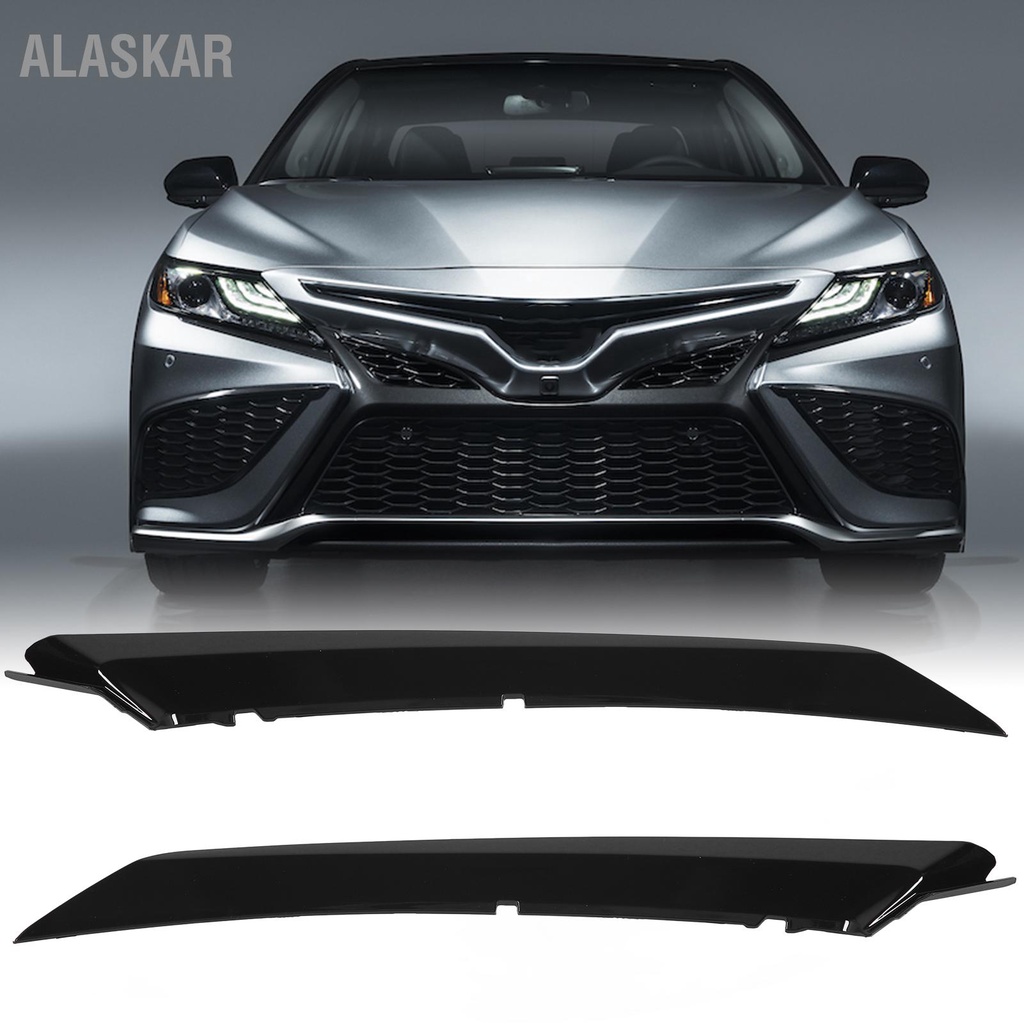 ALASKAR ไฟหน้ากันชนหน้ารถตัดขอบกันชนสีดำสำหรับ Camry SE XSE 2018 และ ...
