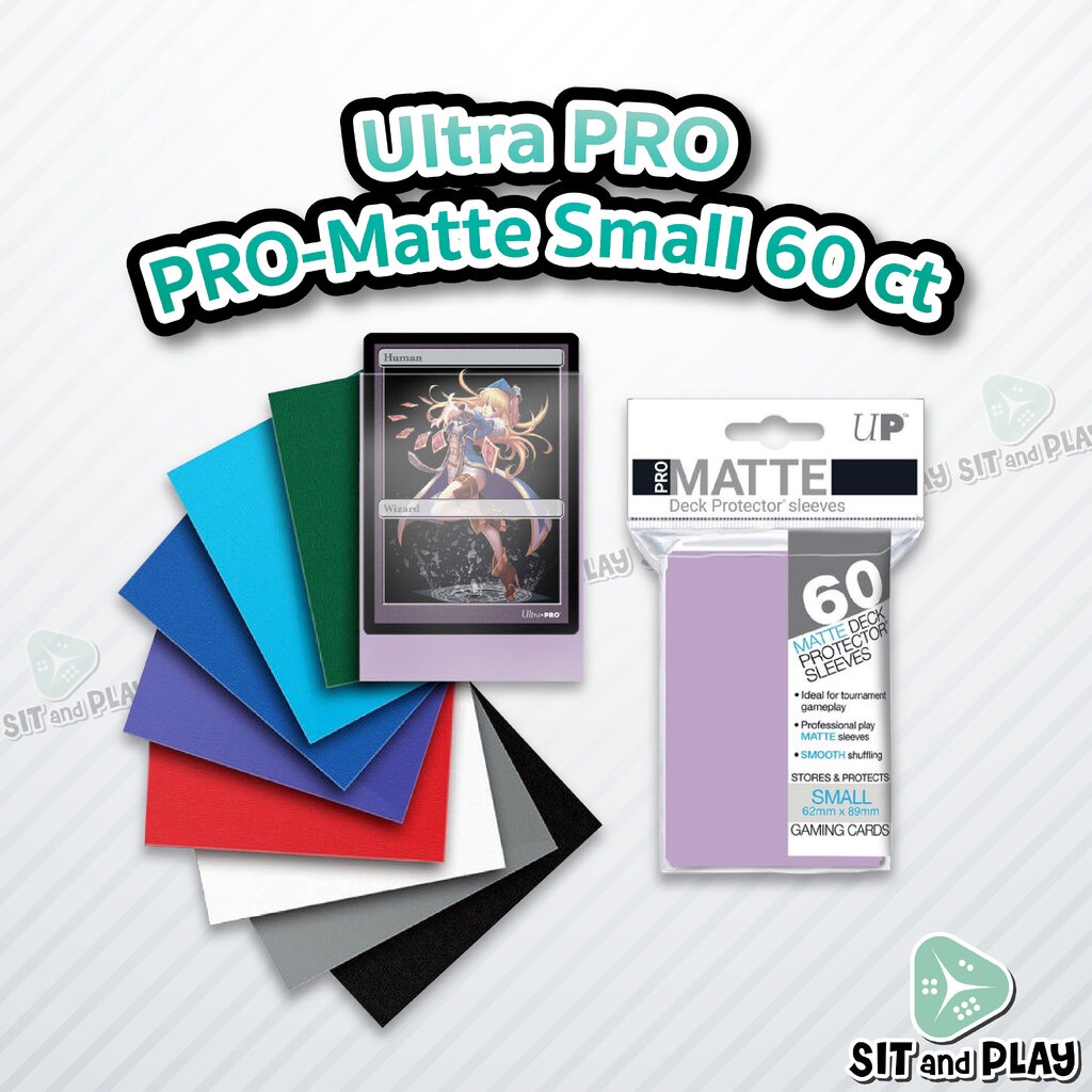 Ultra Pro - PRO Matte Small Deck Protector Sleeves ซองใส่การ์ด 60 ซอง ...