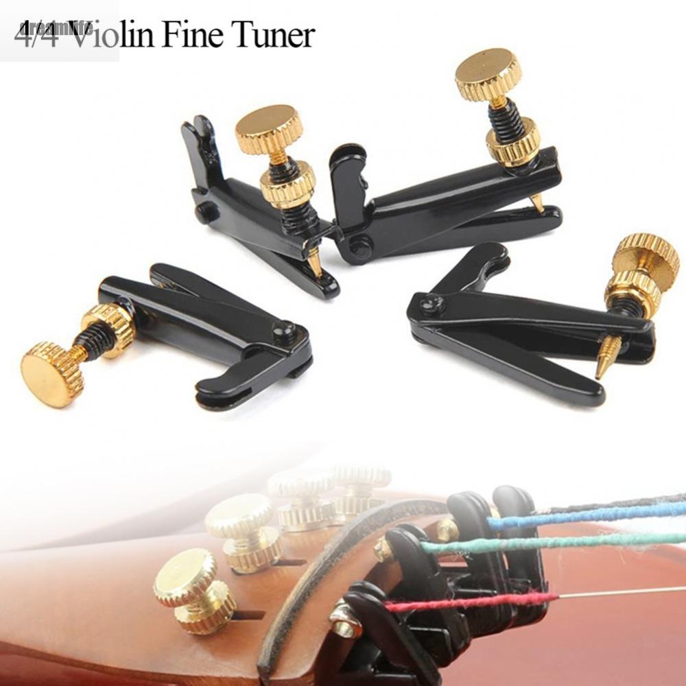 【DREAMLIFE】Violin Fine Tuner For 4/4 3/4 Violins Metal String Adjuster ...