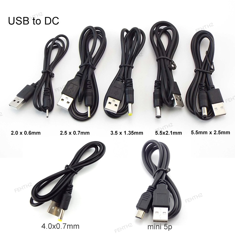 ปลั๊กแจ็คพาวเวอร์ซัพพลาย USB type A ตัวผู้ เป็น DC 5.5 2.1 2.5 2.0 3 ...