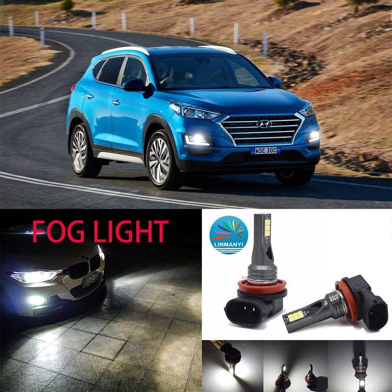 ชุดแปลงหลอดไฟตัดหมอก LED สีขาว สําหรับ Hyundai TUCSON (TL, TLE) 2015 ...