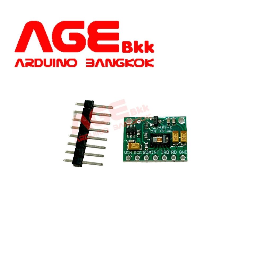 MAX30102 เซนเซอร์วัดออกซิเจนในเลือดและอัตราการเต้นของหัวใจ ชีพจร นิ้ว ...