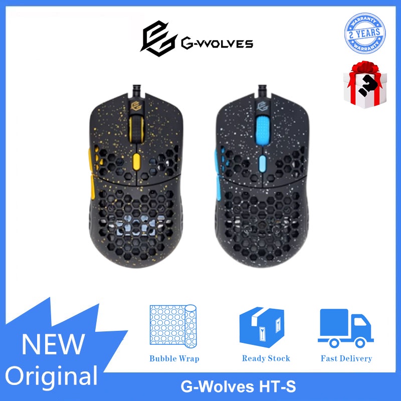 G-wolves HT-S เมาส์เกมมิ่ง มีสาย 3389 น้ําหนักเบา | Shopee Thailand