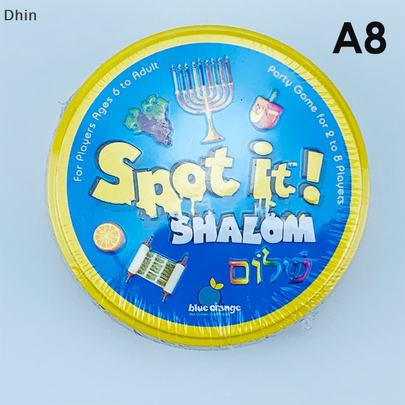 [Dhin] ของเล่นการ์ดเกม Dobble Spot It เวอร์ชั่นภาษาอังกฤษ เกมกล่องเหล็ก ...