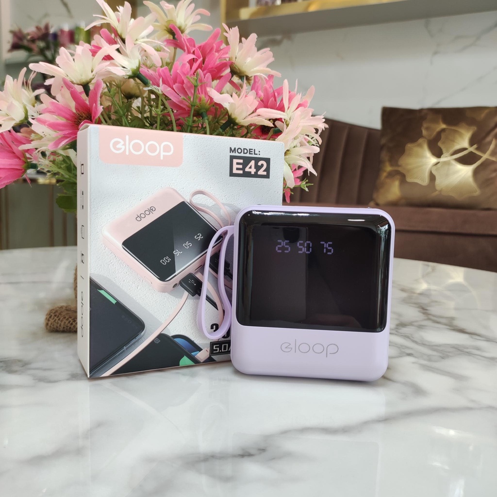 [ใหม่] Power Bank แบตสำรอง eloop E42 30000 mAh ขนาดเล็ก บางเบา มีจอLCD ใช้ได้กับทุกรุ่น | Shopee ...
