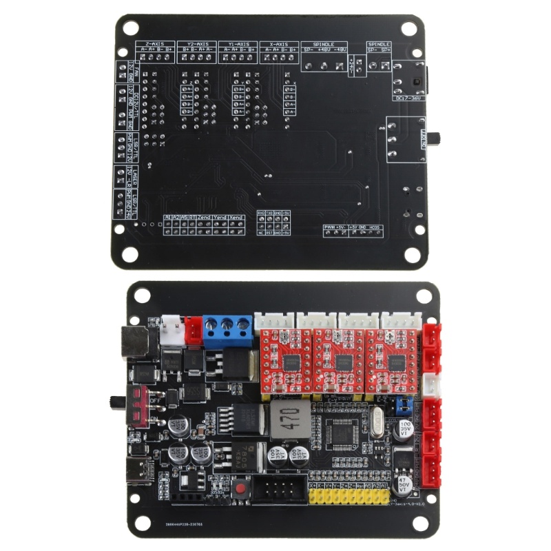 Boom 3 แกน USB GRBL ควบคุมไดร์เวอร์บอร์ดออฟไลน์ GRBL Controller CNC ...
