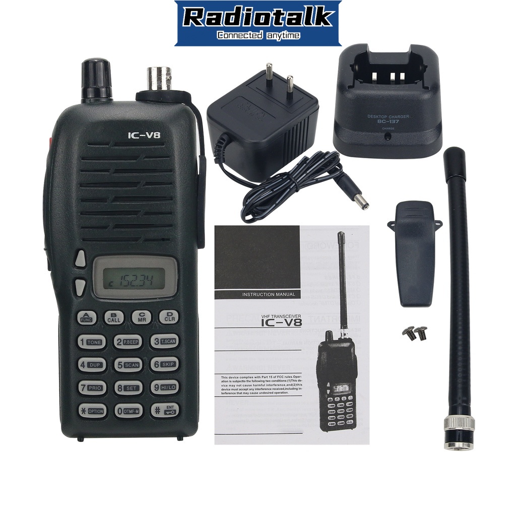 (พร้อมสต็อก) Icom IC-V8 เครื่องรับส่งสัญญาณ VHF 5.5W วิทยุ VHF ...
