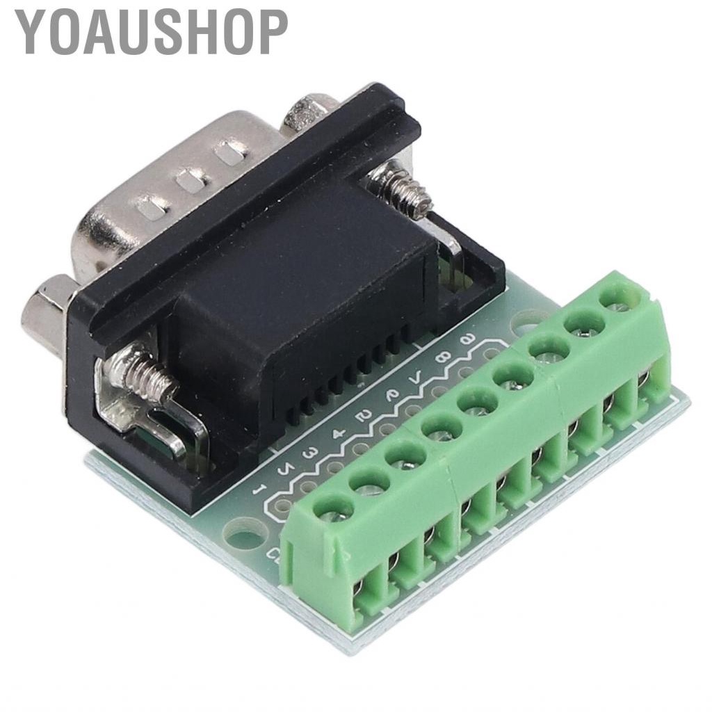 Yoaushop Terminal Block 9 Pin Break Out Board for RS485 RS232 | Shopee ...