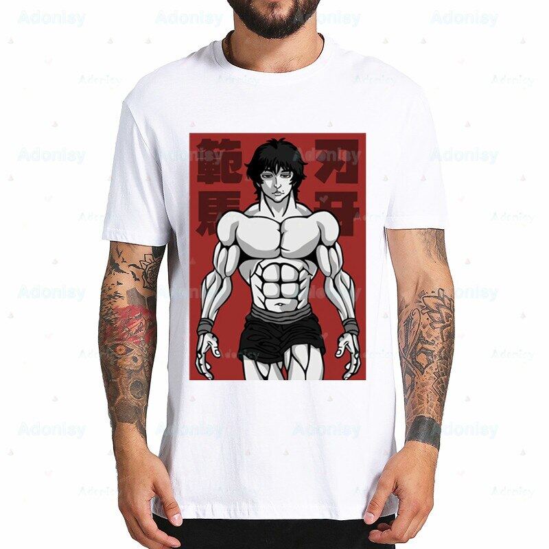 2023 NEW Baki the Grappler Anime Mens t Shirt Yujiro Hanma Short Sleeve ...