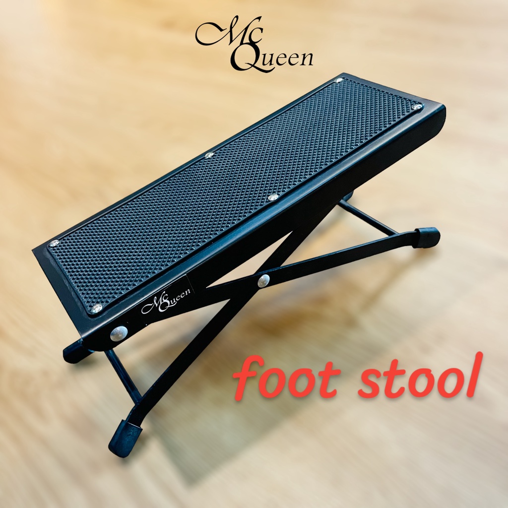 McQueen Foot Stool ที่วางเท้าเล่น กีตาร์ FootStool เหล็ก สีดำ | Shopee ...