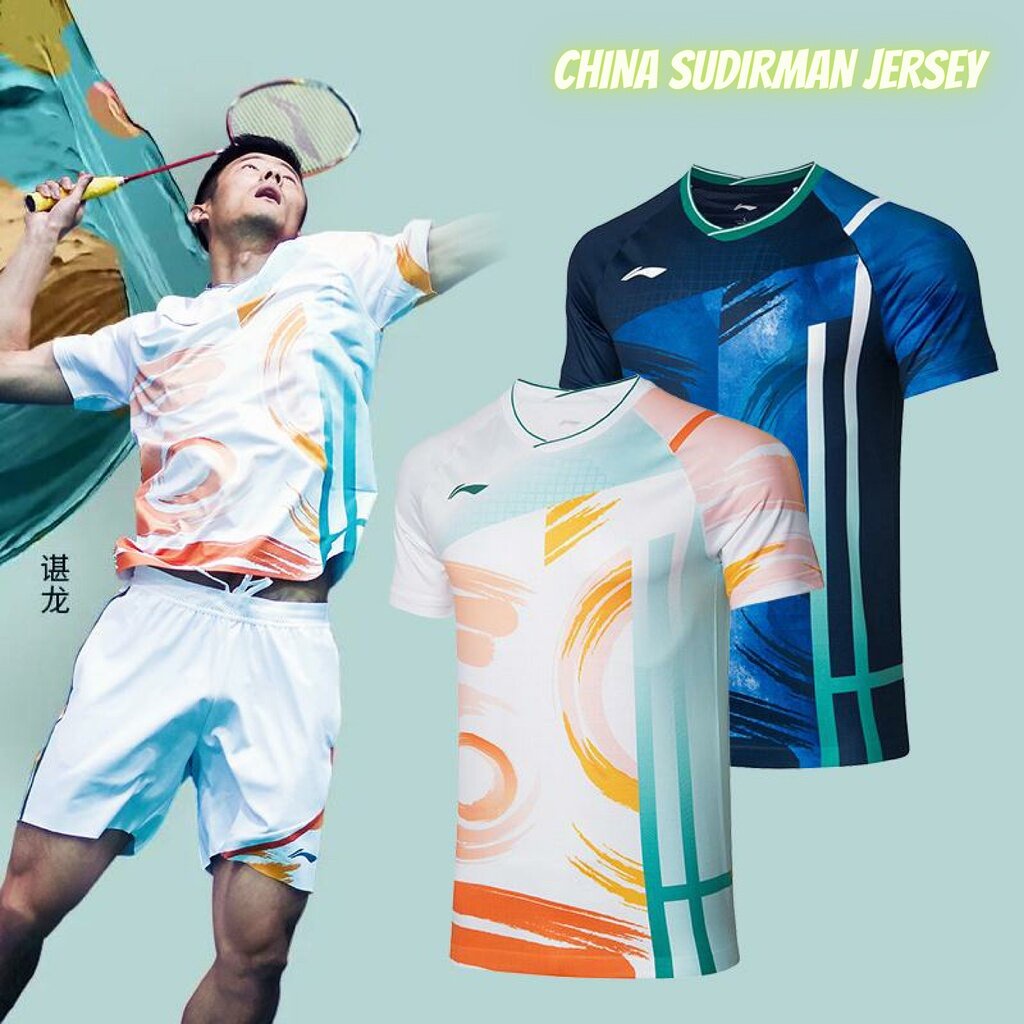 พร้อมส่ง เสื้อกีฬาแบดมินตัน ลาย Sudirman Cup Chen Long Lining | Shopee ...
