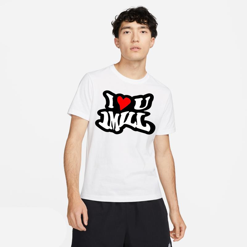 【แขนสั้นยอดนิยม】 การออกแบบเดิมแร็ปเปอร์ 1mill เทรนด์สีขาวเสื้อยืดสบาย ...