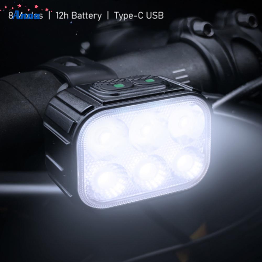 【Anna】Waterproof LED Bike Light Kit with 12 Lighting Gear Modes for All ...