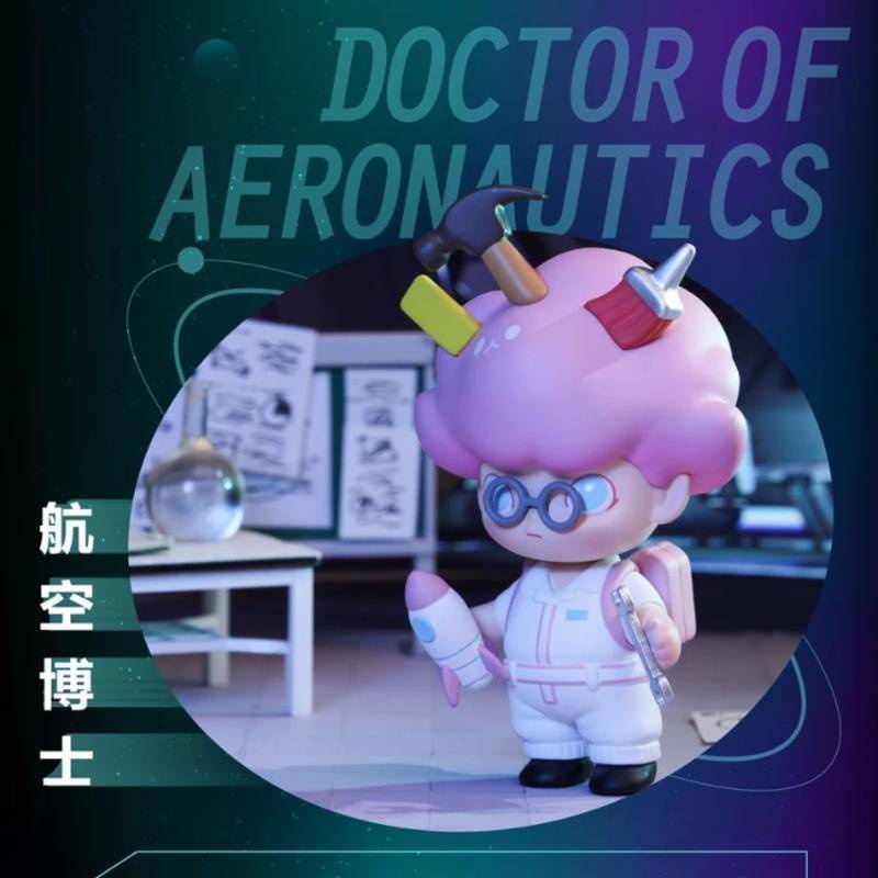 พร้อมส่ง ของแท้ ตุ๊กตานักบินอวกาศ Dimoo Space Travel Series Mystery Box ...