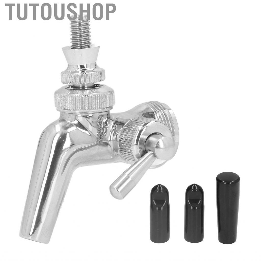 Tutoushop Beer Flow Control Faucet Stainless Steel Tap W/Dust Cover ...
