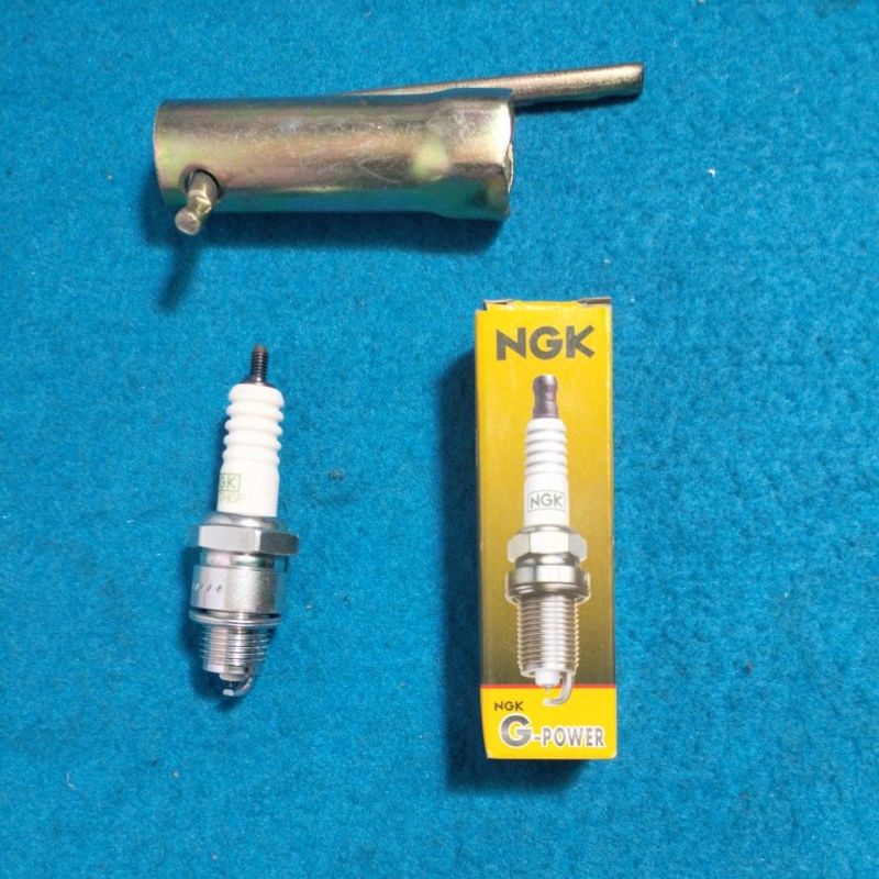 หัวเทียน NGK PLATINUM G POWER GPOWER 2 จังหวะ NGK (BPR7HGP) ของแท้ GPOWER NGK KLAMPIS KSM ...