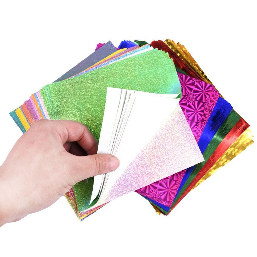 AGOODTHING 50 ชิ้นตาราง Origami กระดาษ, Scrapbooking 15 ซม.กระดาษพับ ...