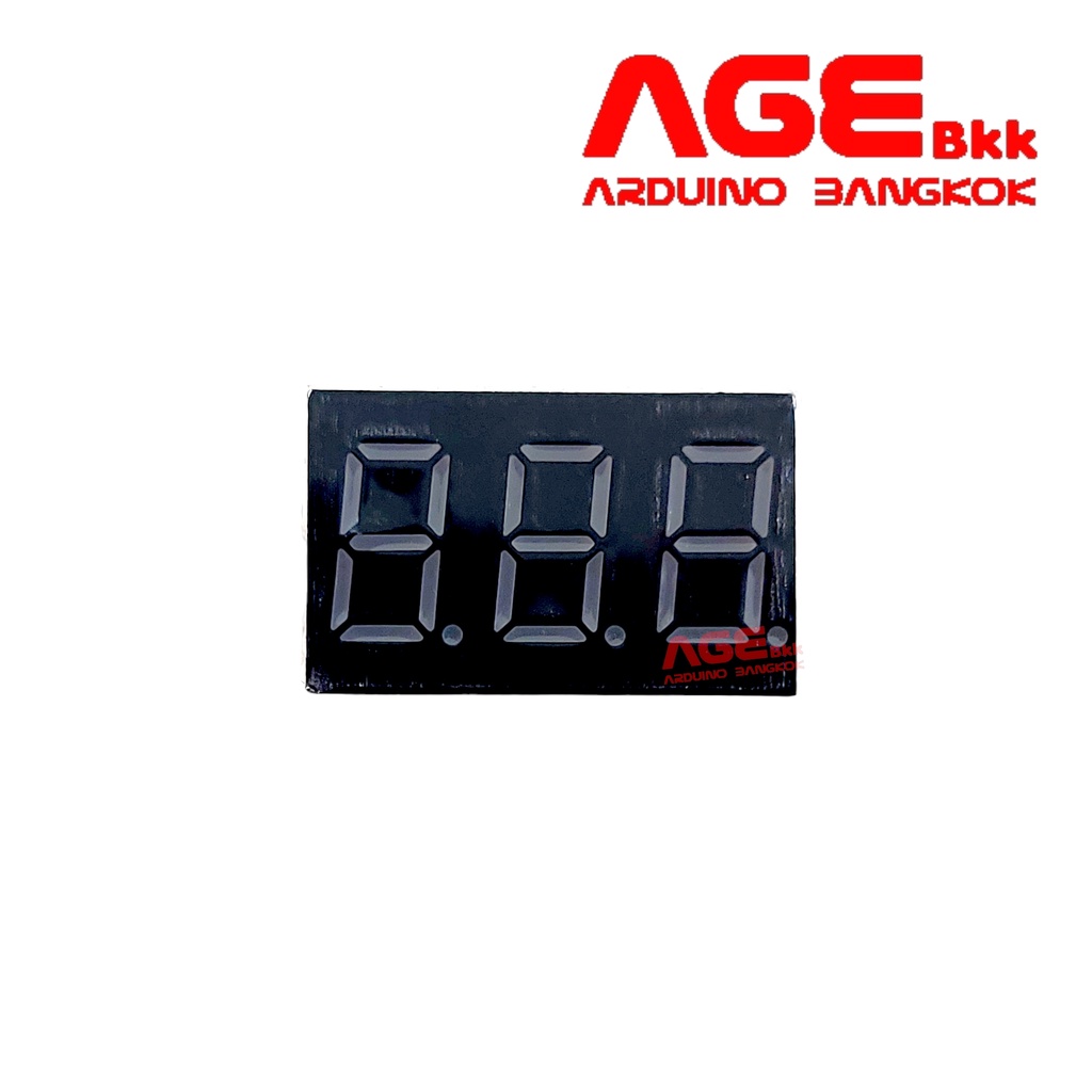 7 segment 0.36" Common Cathode RED ลบร่วม สีแดง 3 หลัก | Shopee Thailand