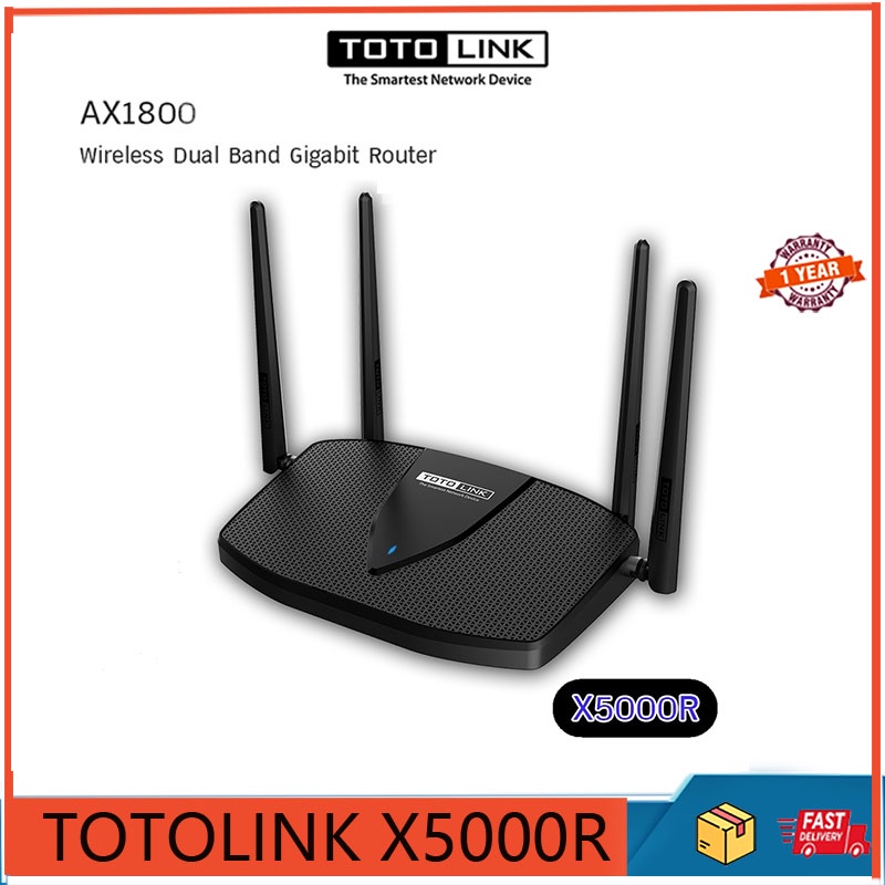 Totolink X5000R Gigabit เราเตอร์ไร้สาย Wi-Fi 6 ความเร็วสูง 1800 เมตร สําหรับบ้าน ออฟฟิศ | Shopee ...
