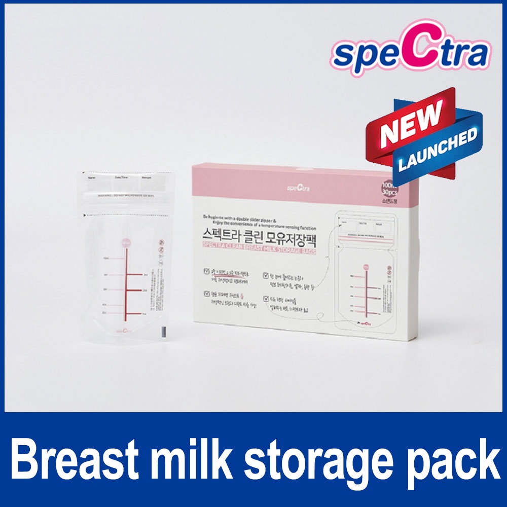 Spectra Clean Breast Milk Storage Pack 180ml 30sheets BPA Free | Shopee ...