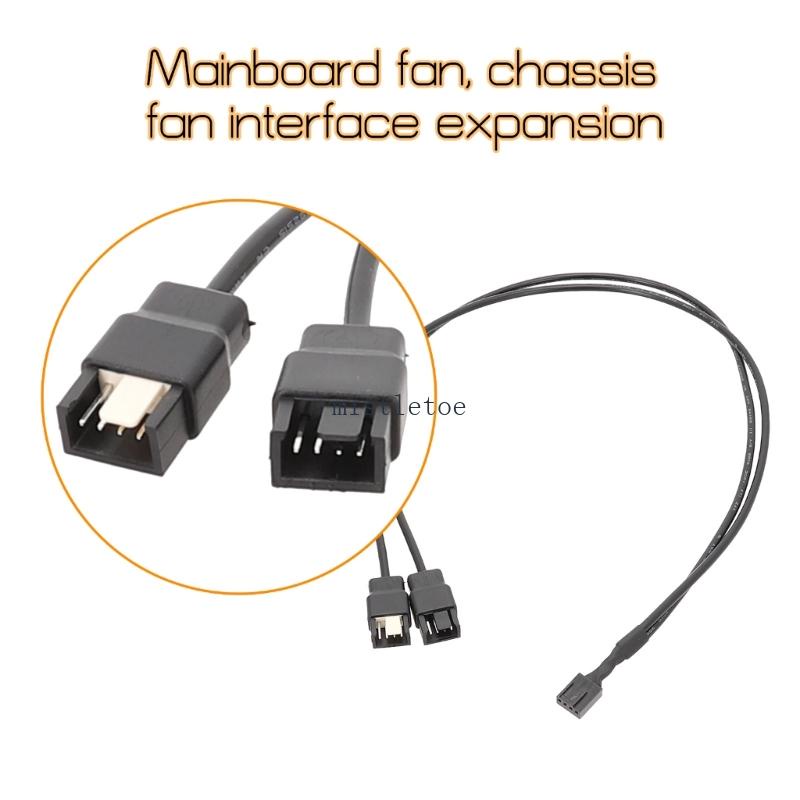 Mis 4Pin Y Splitter Cable 4Pin PWM Female to 4Pin CPU PC เคสพัดลม สาย ...
