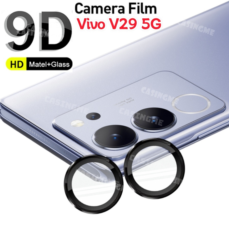 เคสกระจกนิรภัย ป้องกันเลนส์กล้อง พร้อมแหวนโลหะ สําหรับ Vivo V29 5G 2023 V29 V 29 V29 V29Pro 29V ...
