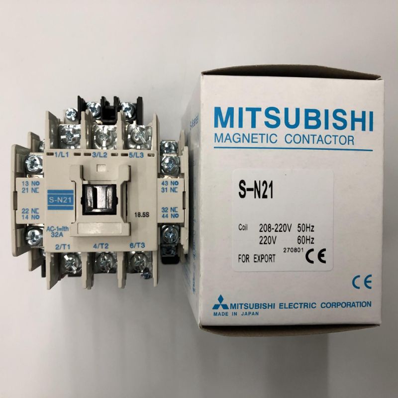 ของใหม่ Mitsubishi S-N21 SN21 24vac 48vac 220vac 380vac 32A รับประกันนาน7วัน MAGNETIC CONTACTOR ...