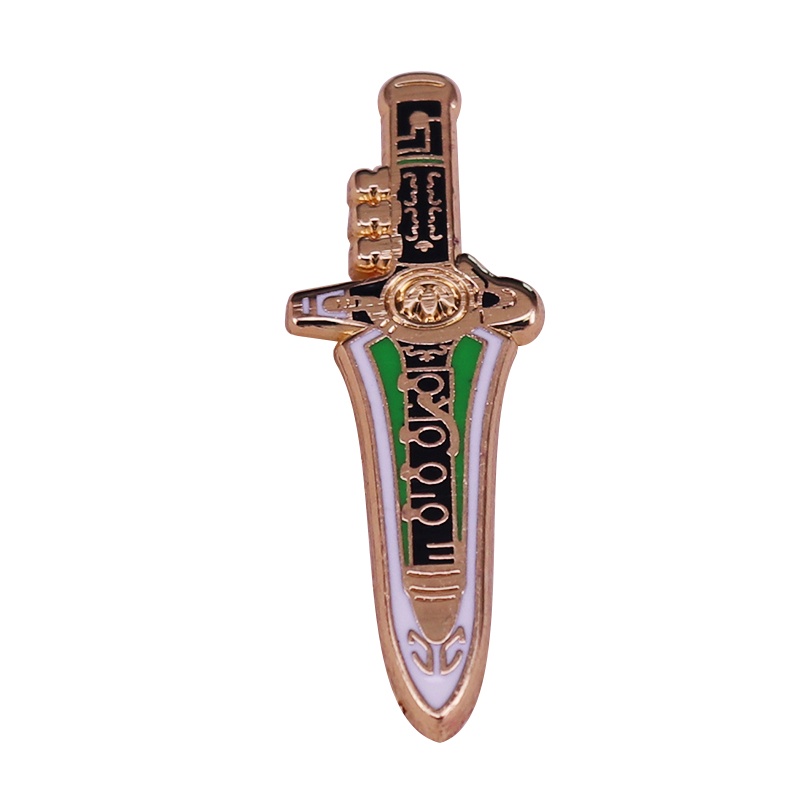 Green Ranger Dragon Flute Dagger เข็มกลัดป้าย Power Rangers TV Series ...