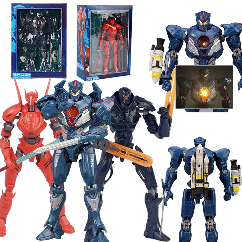 ฟิกเกอร์ Pacific Rim 2 Gipsy Danger Saber Athena Obsidian Fury Light ...