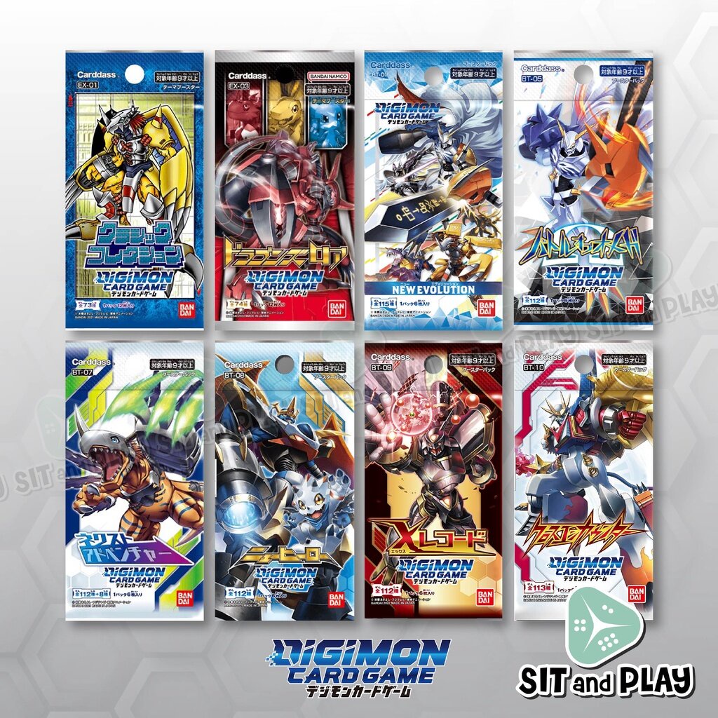 Digimon Card Game - Booster Pack การ์ดเกมดิจิมอน ลิขสิทธิ์ญี่ปุ่นแท้ ...