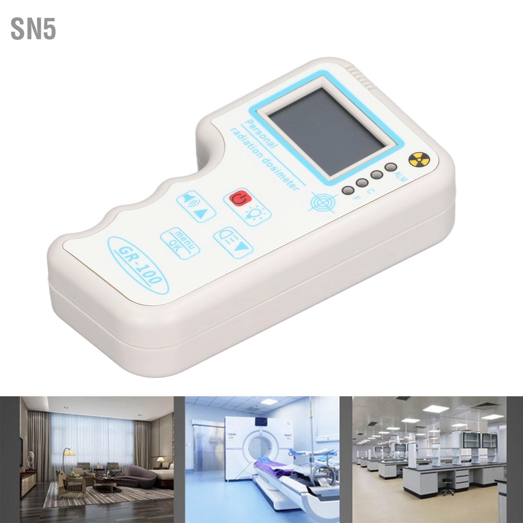 SN5 เครื่องตรวจจับรังสีนิวเคลียร์ Monitor ความแม่นยำสูงเสียงนาฬิกาปลุกแบบพกพา Geiger Counter X γ ...