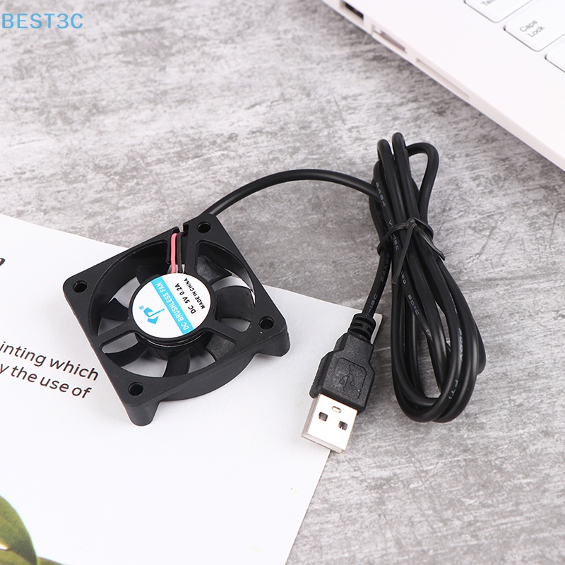 Best3c DC5010 ขายดี สายเคเบิลเชื่อมต่อพัดลมระบายความร้อน เสียงเงียบ 5V USB สําหรับคอมพิวเตอร์ 1 ...