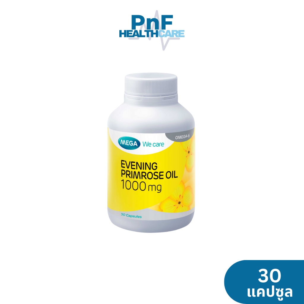 Mega Evening Primrose Oil 1000 mg. 30's เมก้า พริมโรส ขนาด 30 เม็ด ...
