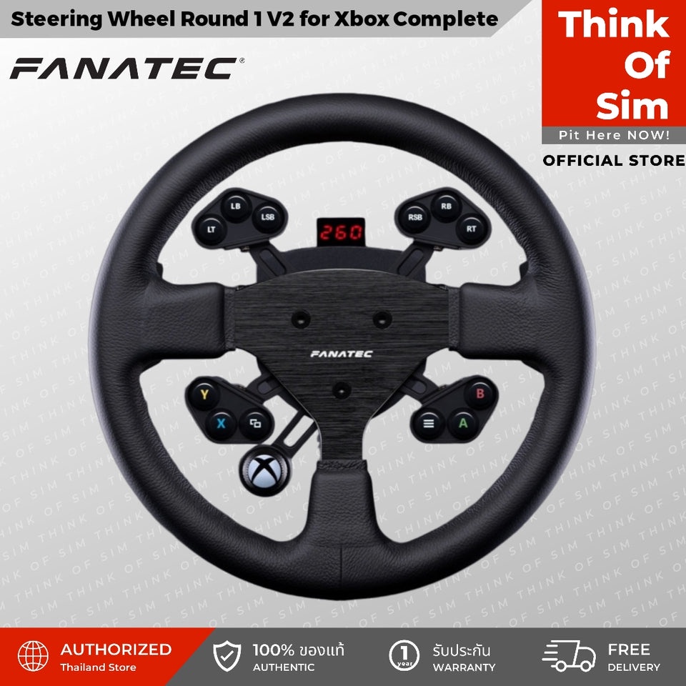 Fanatec ClubSport Steering Wheel Round 1 V2 for Xbox Complete | Shopee ...