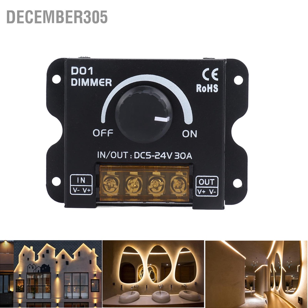 December305 2 ช่องไฟ LED Strip ไร้สายลูกบิด Dimmer Lighting Dimming ...