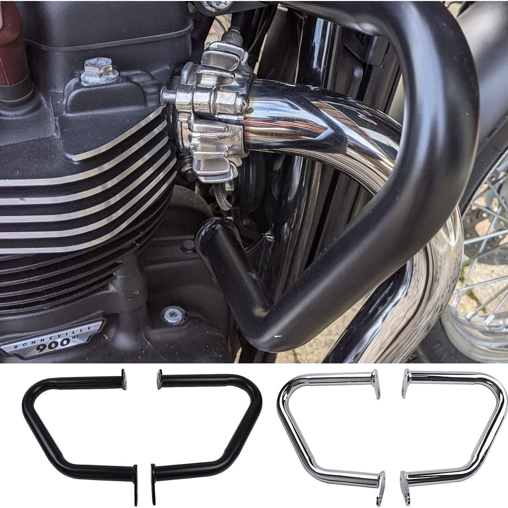 Ultrasupplier T100 T120 Crash Bars สําหรับ Triumph Bonneville Bobber ...
