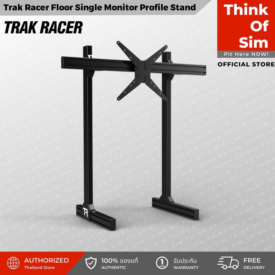 Trak Racer Aluminium Floor Standing Single Monitor Stand with VESA ...