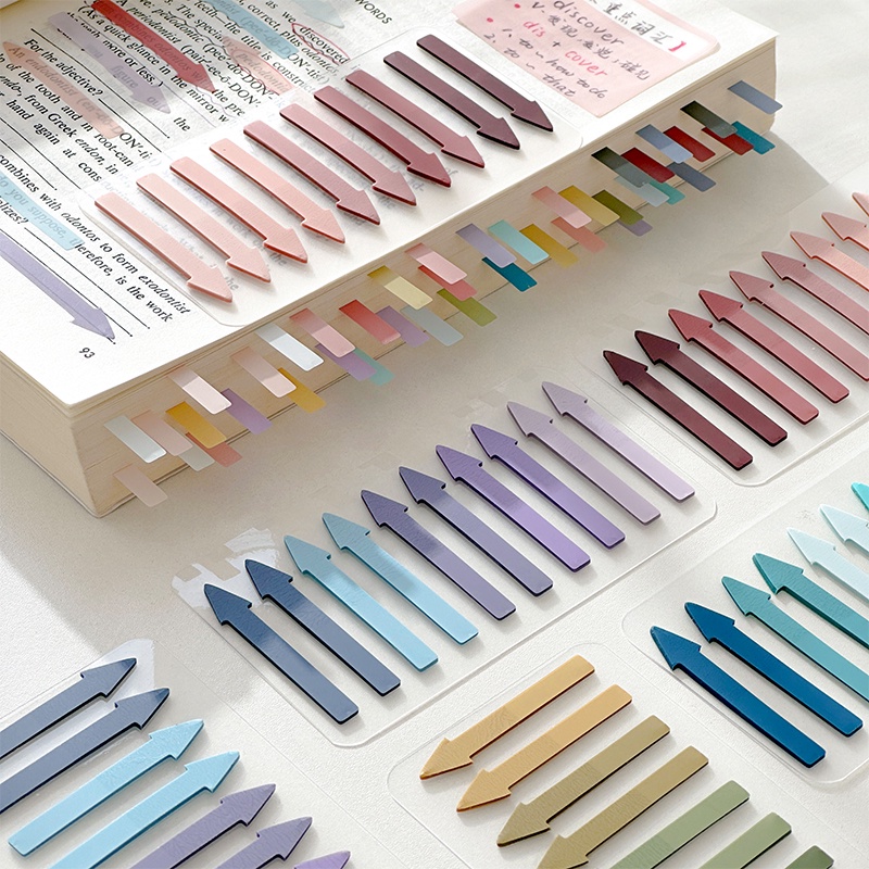 Enwei กระดาษโน้ตมีกาว กันน้ํา ลายลูกศร 200 ชิ้น สําหรับสํานักงาน ...