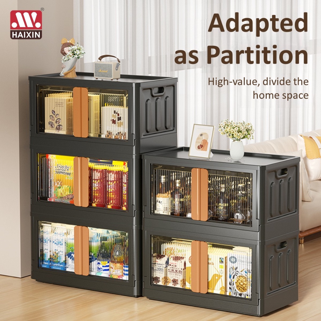 กล่องเก็บของพับได้🖤Set สุดคุ้ม 3 ชิ้น🖤32L /72L สีดำใหม่ กล่องเก็บของอเนกประสงค์ แข็งแรง ซ้อนได้ ...