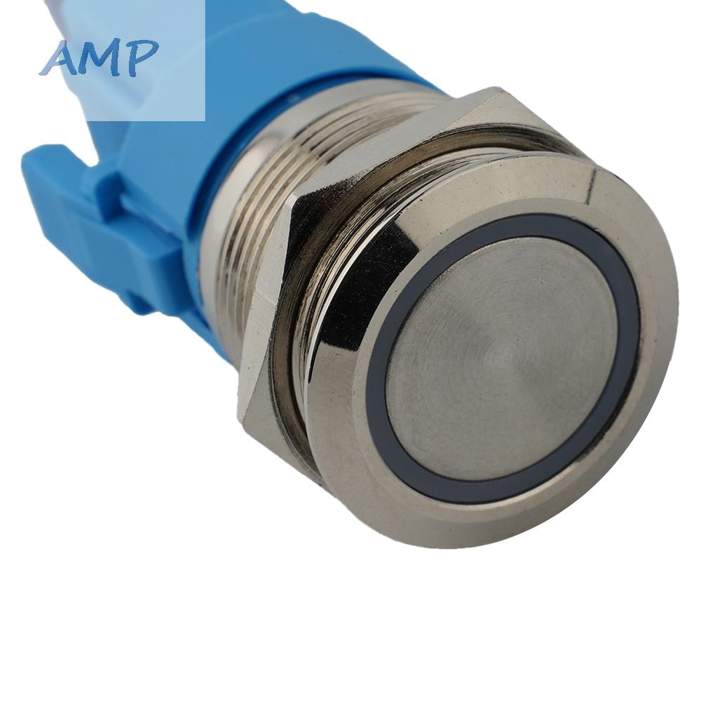 ⚡NEW 8⚡Push Button Switch Pushbutton Switch Ring LED Stainless Steel Button 1NO1NC 22mm | Shopee ...