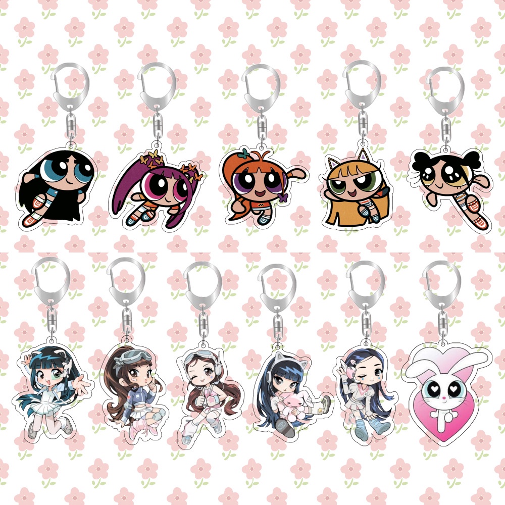 พวงกุญแจ จี้อะคริลิค KPop Idol NWJNS Bunnies The Powerpuff Girls ...