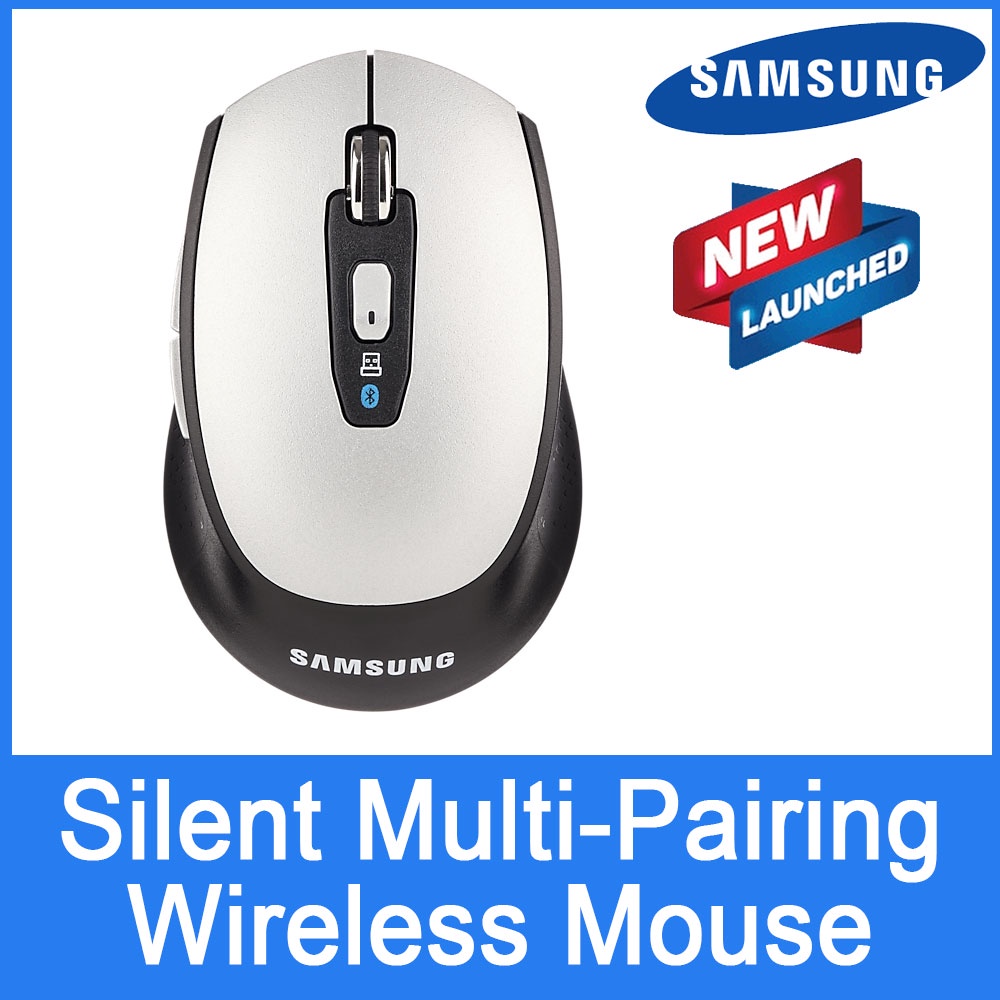 Samsung SPA-NMA1PMS Silent Multi Pairing Wireless Mouse Cordless Soft ...