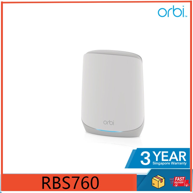 Netgear RBS760 อุปกรณ์ต่อขยายปืนเราเตอร์ WiFi6 Tri Band AX5400M RBK762 ...