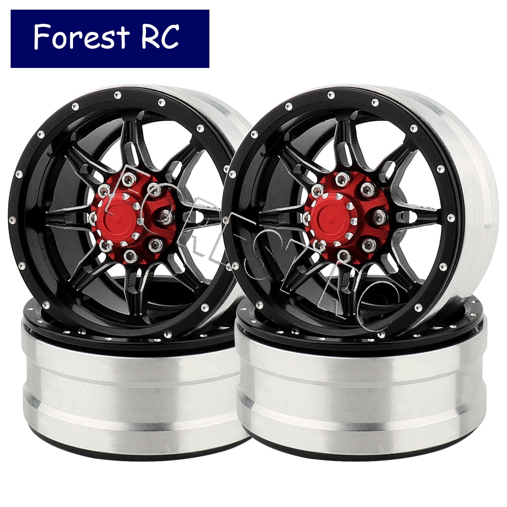 ขอบดุมล้อ โลหะ ขนาด 1.9 นิ้ว สําหรับอัพเกรดรถไต่หินบังคับ Axial SCX10 I II PRO HSP Tamiya CC01 1 ...