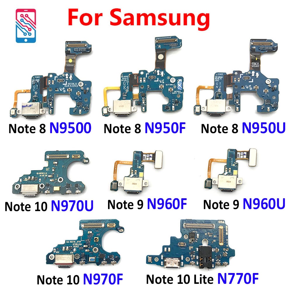บอร์ดพอร์ตชาร์จ USB สําหรับ Samsung Note 8 9 10 Lite 20 Ultra N950F ...