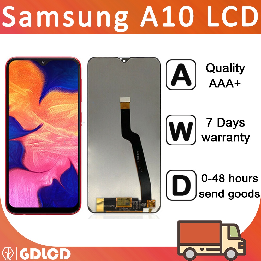 อะไหล่หน้าจอสัมผัสดิจิทัล LCD แบบเปลี่ยน สําหรับ Samsung Galaxy A10 SM ...