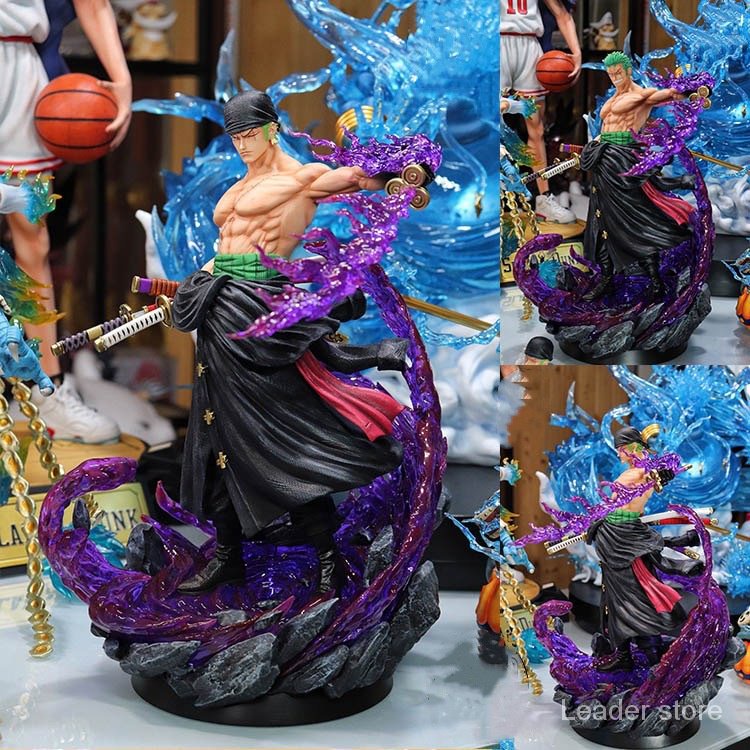 [New] One piece GK ghost island Solon hand-made double-headed carving ...