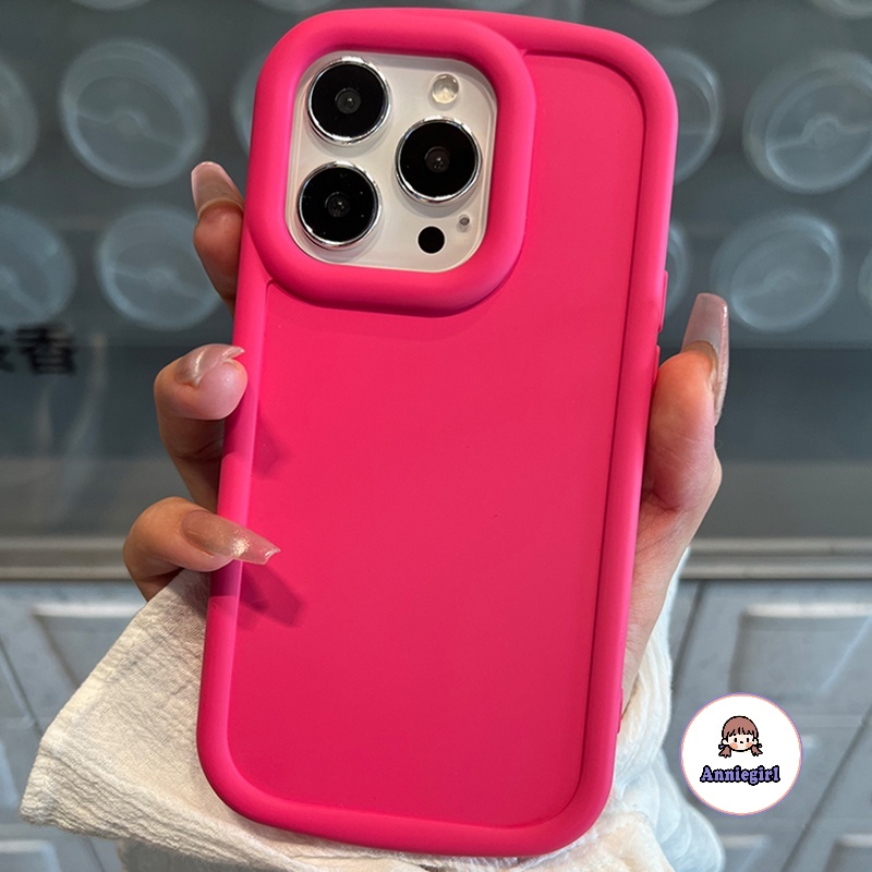 แฟชั่นrose Red Matteเคสโทรศัพท์สําหรับIPhone 11 14 15 Pro Max 15plus 12 ...