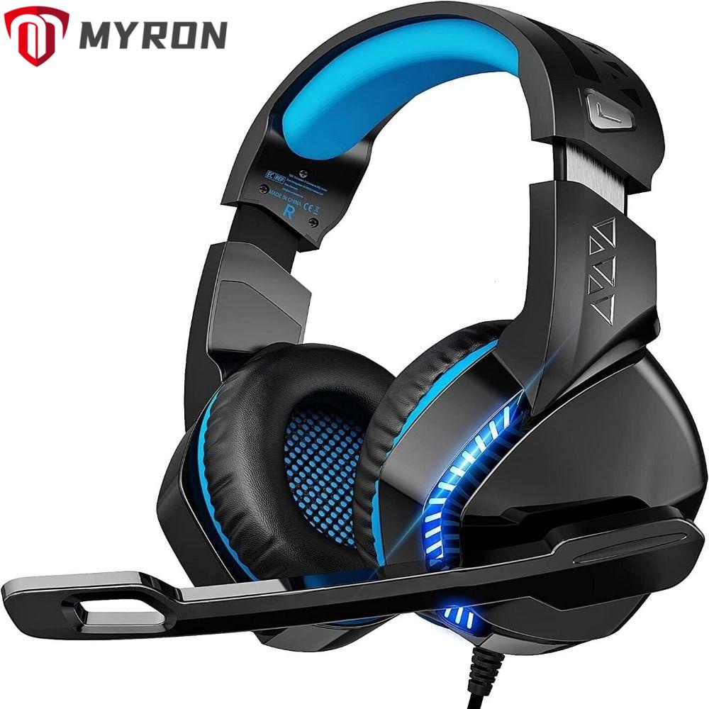 Myron PS5 ชุดหูฟังเล่นเกม แบบใช้สาย สําหรับแล็ปท็อป PC PS4 PS5 Xbox One ...