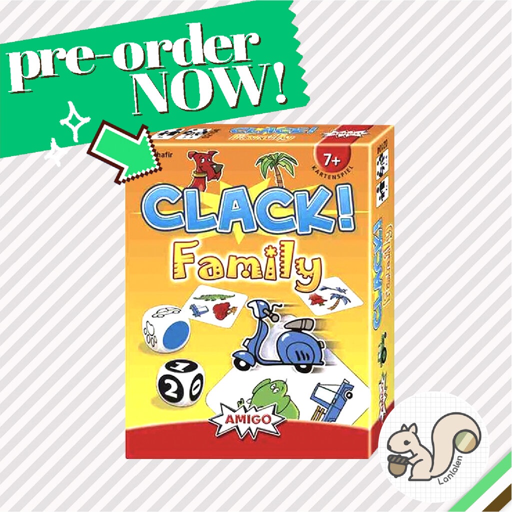 Clack! Family [DE] บอร์ดเกมแท้ คู่มือภาษาอังกฤษ [Pre-Order] | Shopee ...